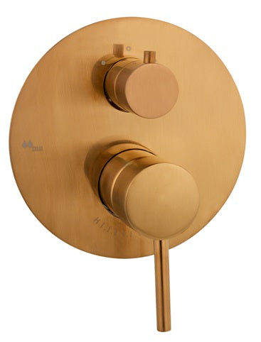 TRIM SINGLE LEVER SHOWER SOLID FLANGE ¿6.75" MINIMA BRUS. COPPER ...